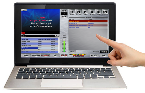 Selectatrack Player - Touchscreen Karaoke Laptop – Session Music